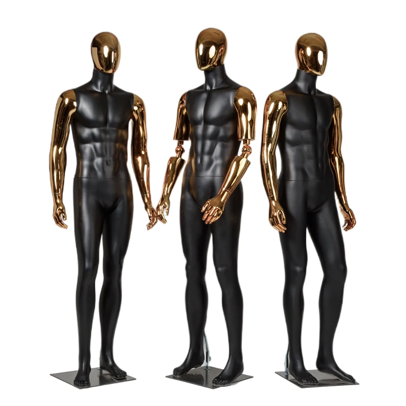 Why the Whole Body Manikin Dummies Electroplating Chrome Men Mannequin ...