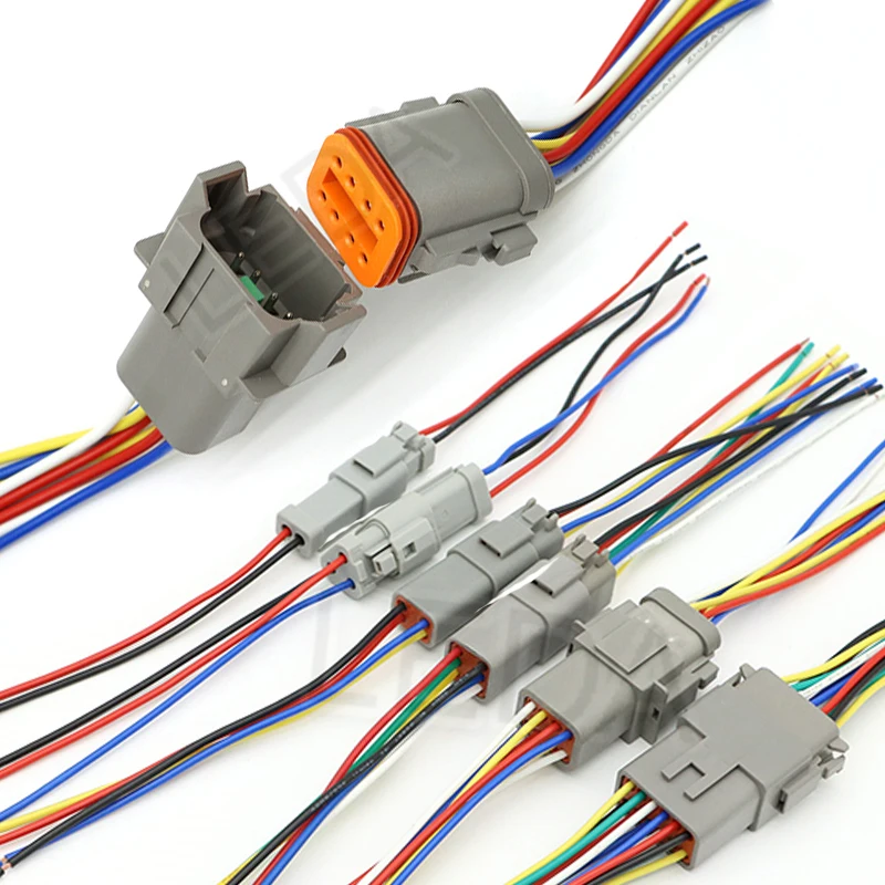 5-20-100-Sets-DT-Connector-With-15cm-Wiring-Harness-DT06-2S-DT04-2P-2P ...