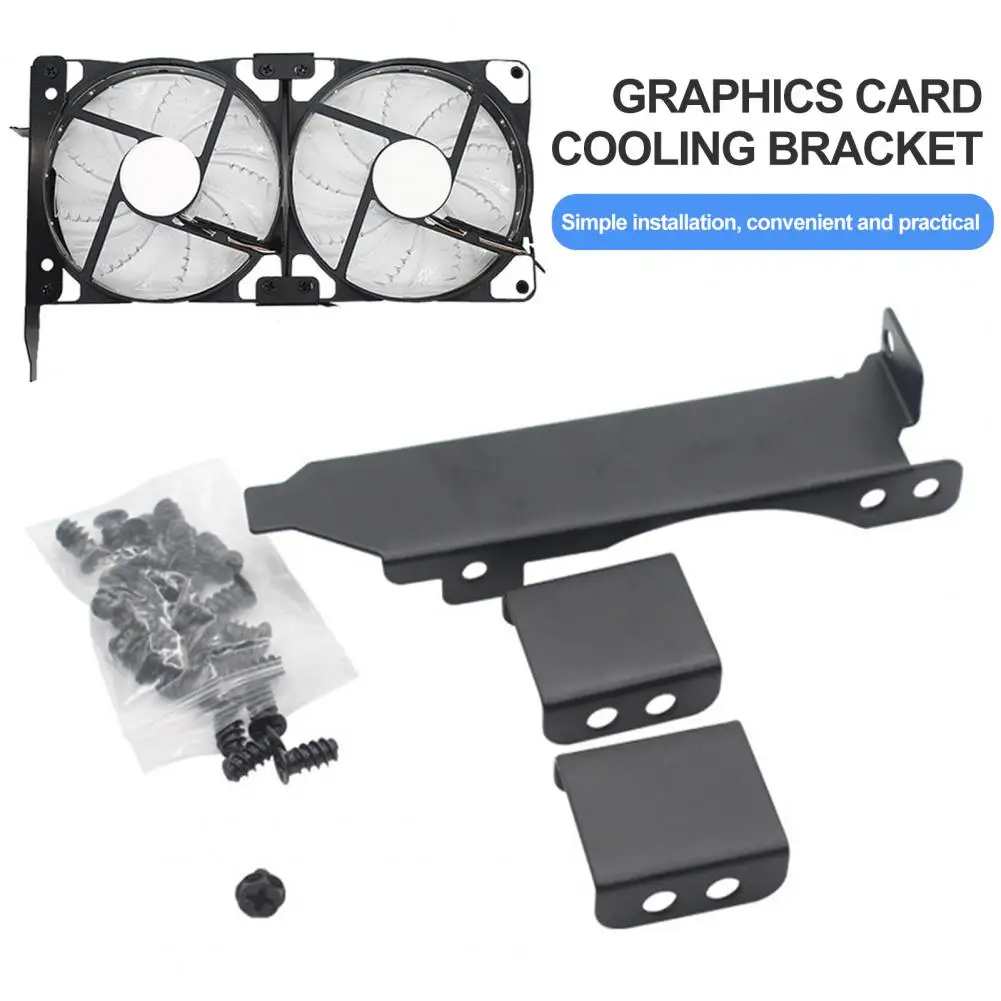 Computer-Host-DIY-Chassis-Graphics-Card-Cooling-Support-Dual-Fan-Mount ...