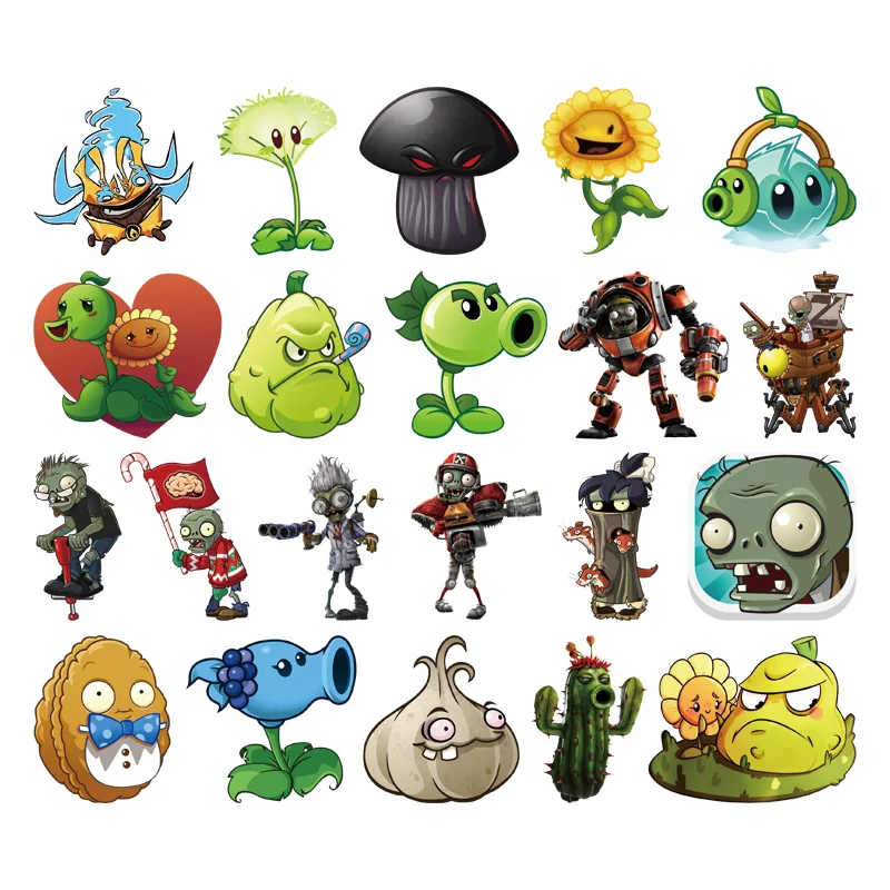 Plants-vs-Zombies-Clothing-stickers-small-size-thermoadhesive-patches ...