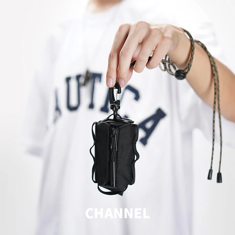 Outdoor Ballistic Nylon Charm Bag Mini Bucket Bag Key Case EDC ...