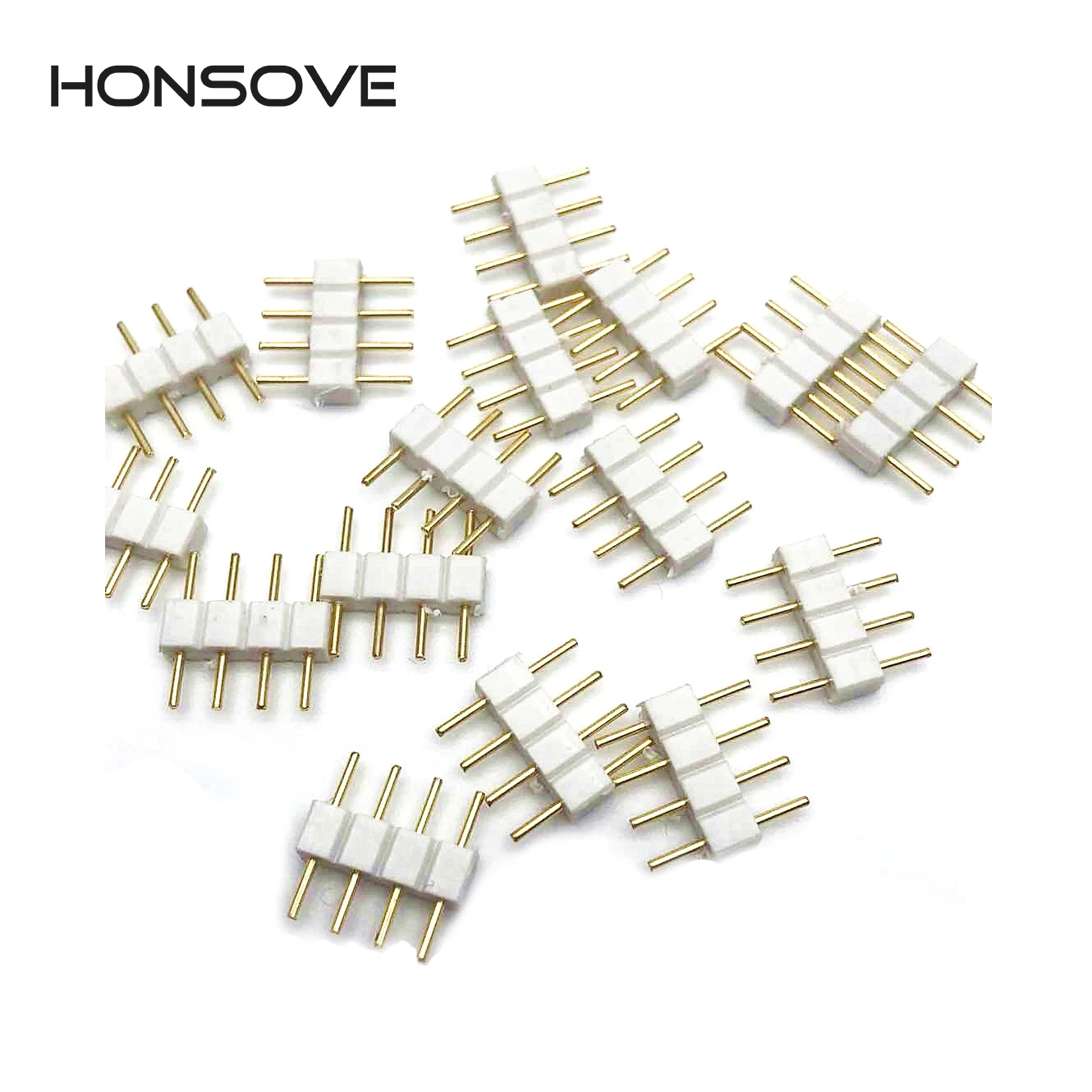 50 100 Pcs 4pin 5pin RGB Needle Connector For RGB LED Strip Light LED ...