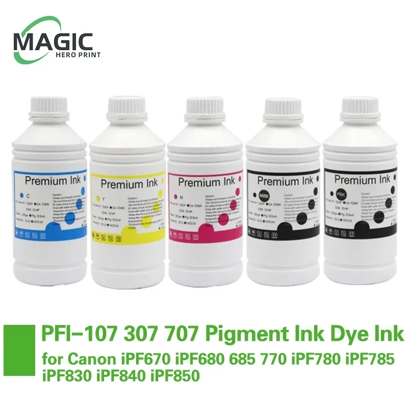 Tintura-da-tinta-do-pigmento-para-Canon-tinta-do-reenchimento-PFI-107 ...