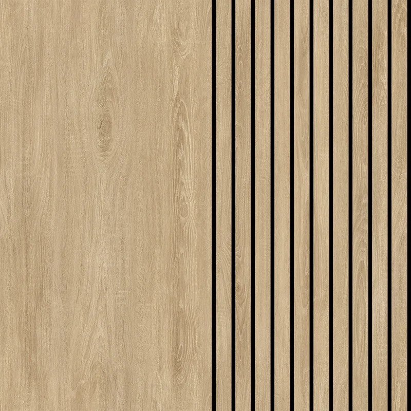 Modern 3D Wood Pattern Wall Panels, Eco-Friendly Self-Stick Decorative ...