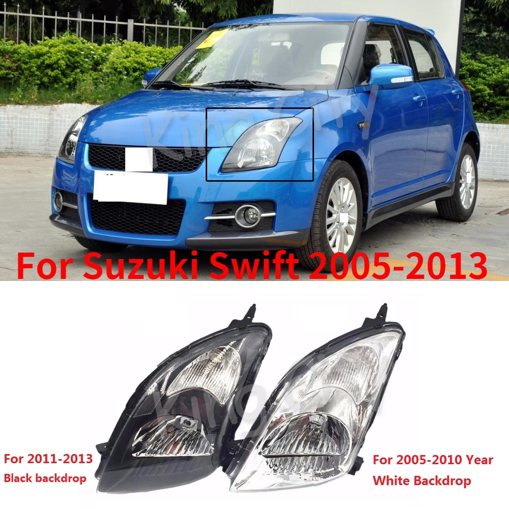 CAPQX faro delantero para Suzuki Swift, montaje de lámpara, fondo negro ...