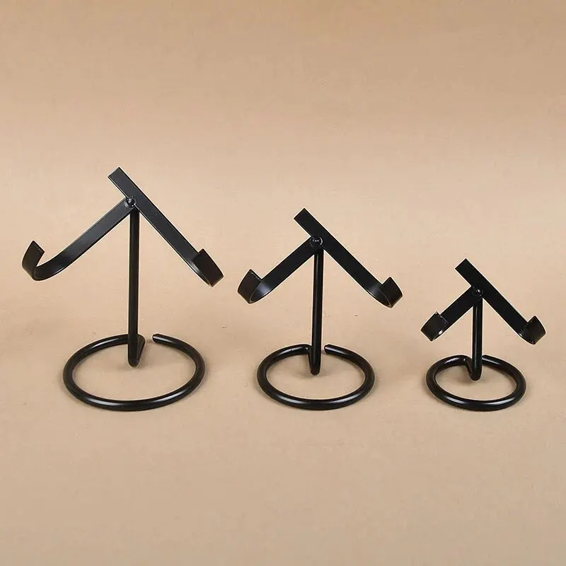 Crystal-Original-Stone-Mineral-Ornament-Display-Stand-Base-Metal-Purple ...