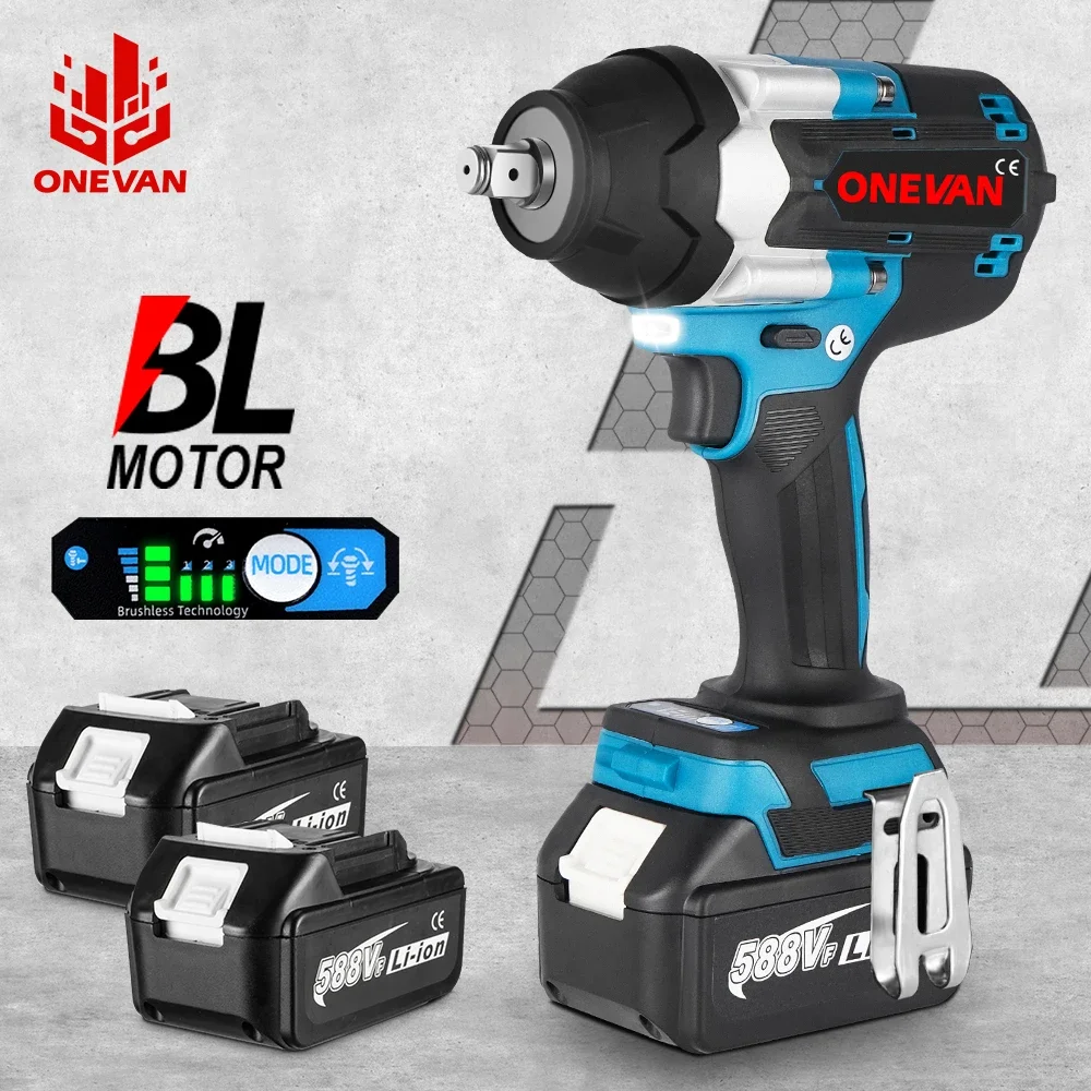ONEVAN-1800N-M-Torque-Brushless-Electric-Impact-Wrench-Cordless-Battery ...