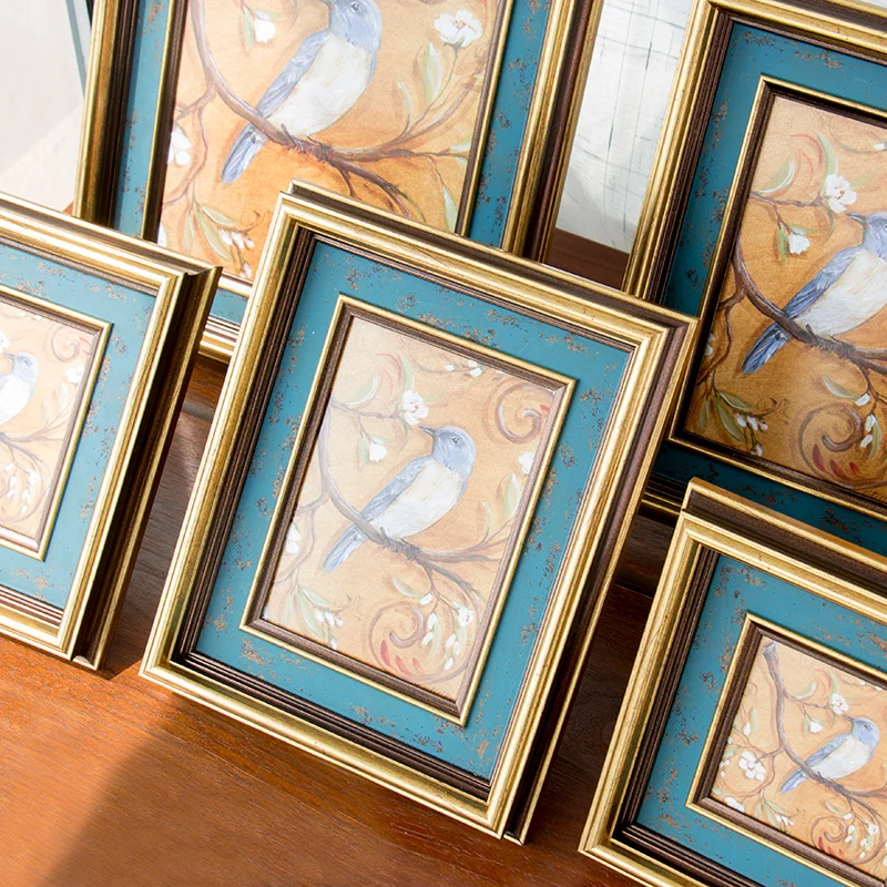 American-Style-Rectangular-Small-Picture-Frame-Hanging-Wall-Family ...