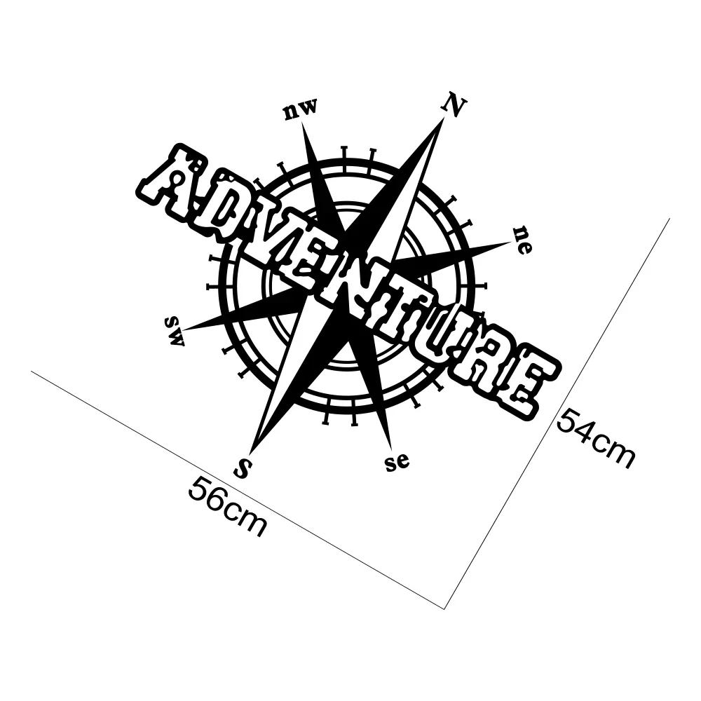 Car-Hood-Bonnet-Sticker-Adventure-Compass-Decor-Decal-Fit-Car-SUV-Truck ...