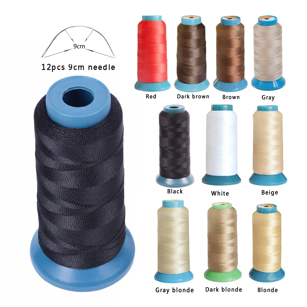 1 Roll Ten Colors Hair Weaving Thread High Intensity Polyamide Thread ...