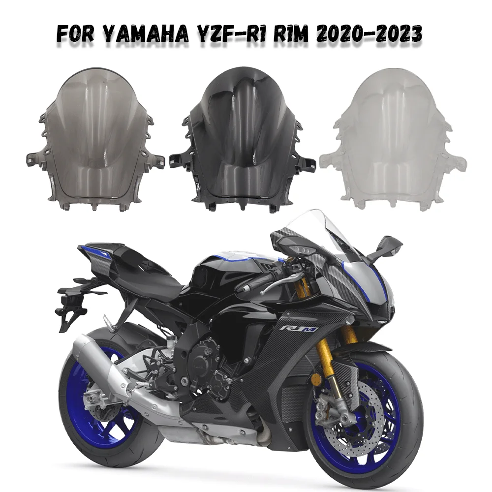 For-Yamaha-YZF-R1-R1M-YZF-R1-2020-2023-Windscreen-Windshield-Shielda ...