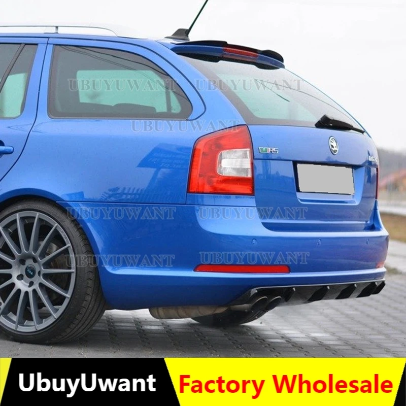 Rear Roof Lip Spoiler For Skoda Octavia RS Mk2 Combi 2005-2007 ABS Car ...