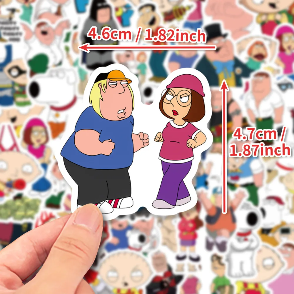 10-50pcs-Comics-Family-Guy-Stickers-Cartoon-DIY-Graffiti-Skateboard ...