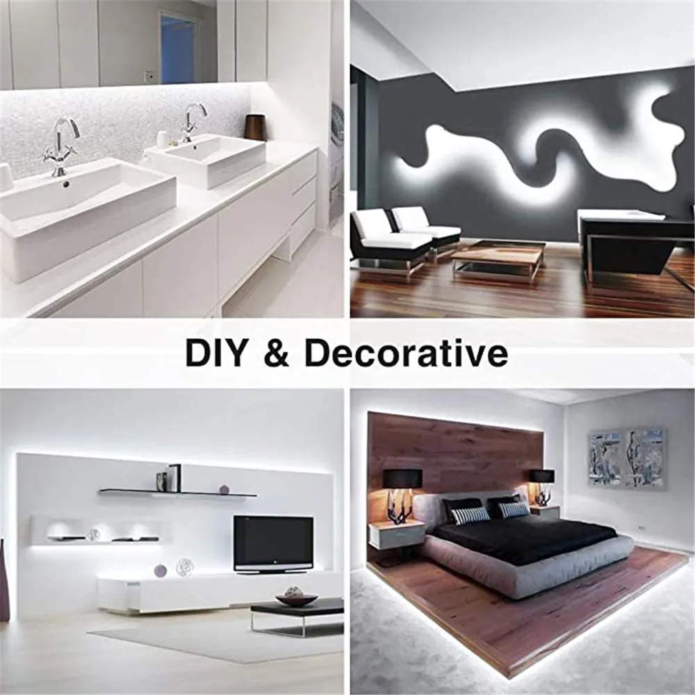 BANDE LED,Warm White--Bande lumineuse à 60LED 2835 par mètre, meilleur ...