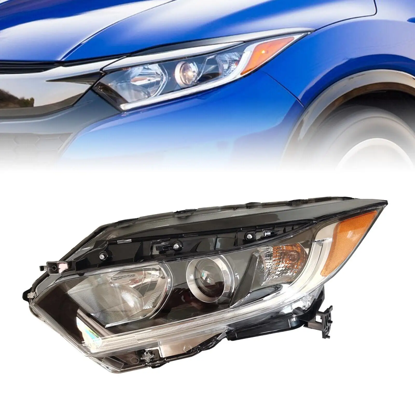 Left-Headlight-Driver-Side-with-LED-DRL-LH-Assembly-For-Honda-HRV-HR-V ...