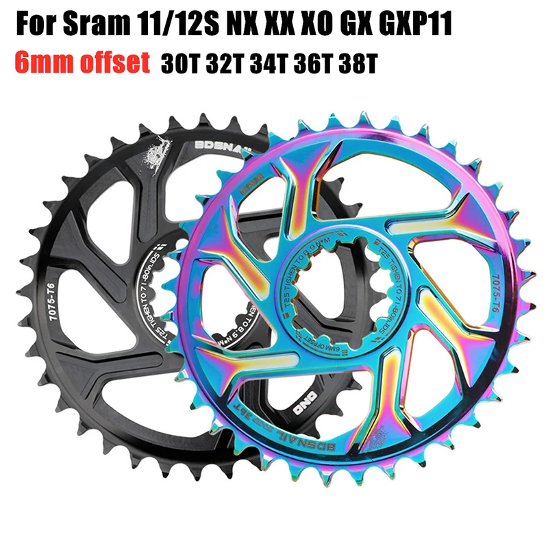 Snail Gxp 104bcd Narrow Wide Chainring 3mm 6mm Offset For Sram Eagle 28 30 32 34 36 38 40t Tooth ...