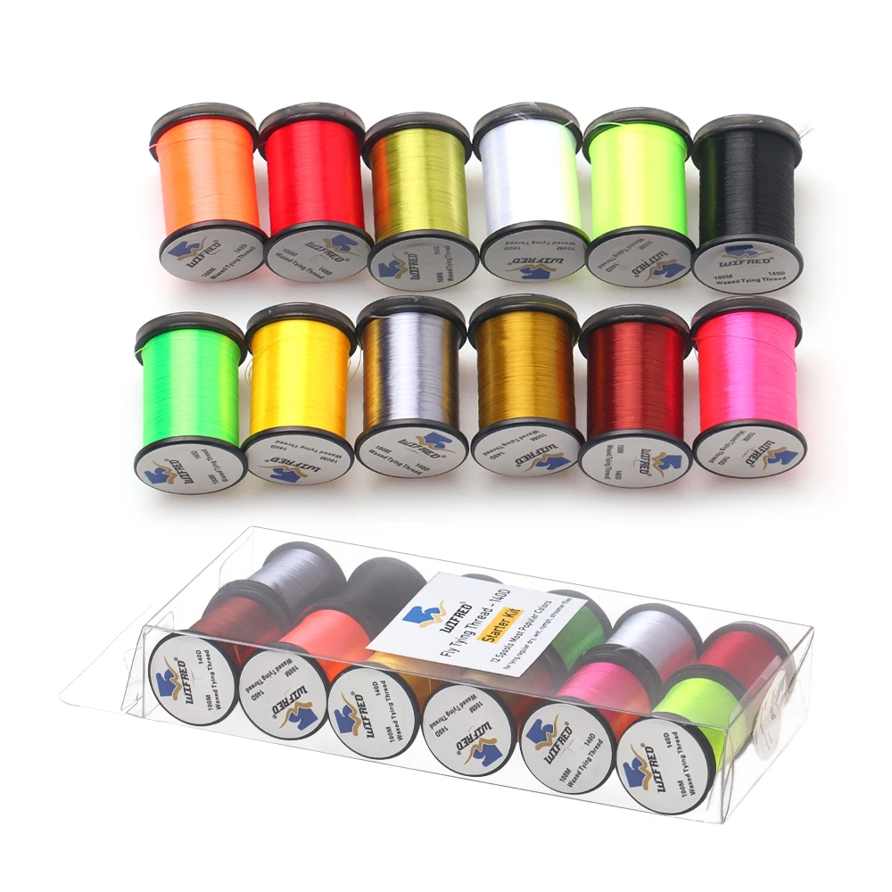 12-Colors-Set-140D-Waxed-Twisted-Fly-Tying-Thread-Fly-Fishing-Tying ...