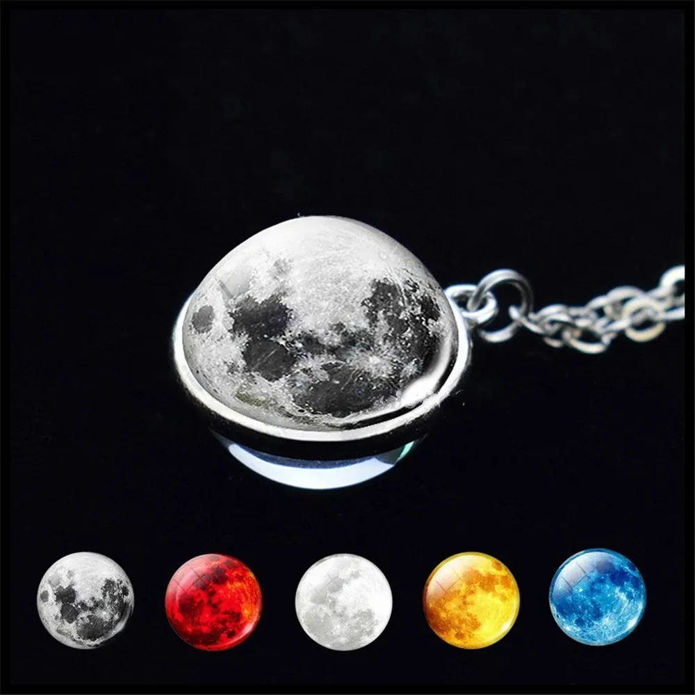 Car-Keychain-Glass-Ball-Solar-System-Moon-Earth-for-VW-EUPOVAN-GOLF ...
