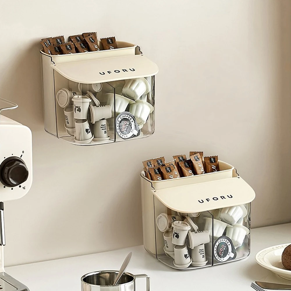 Wall-Mounted-Capsule-Coffee-Storage-box-Tea-Bag-Coffee-Pods-Organizer ...