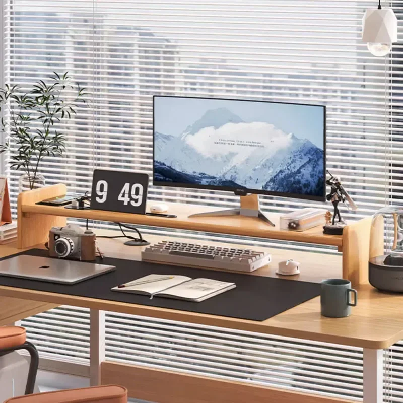 Recommend-Wooden-Desktop-Computer-Monitor-Heightening-Frame-Black ...