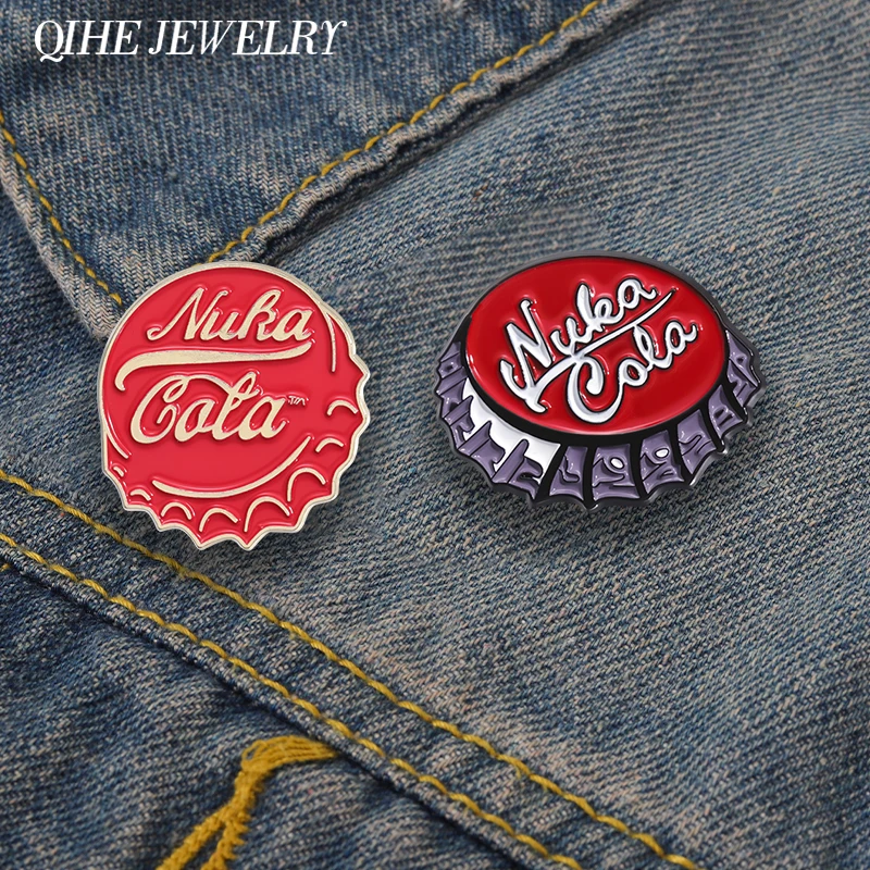 2-Styles-Nura-Cola-TM-Enamel-Pins-Creative-Coke-Bottle-Cap-Badges ...