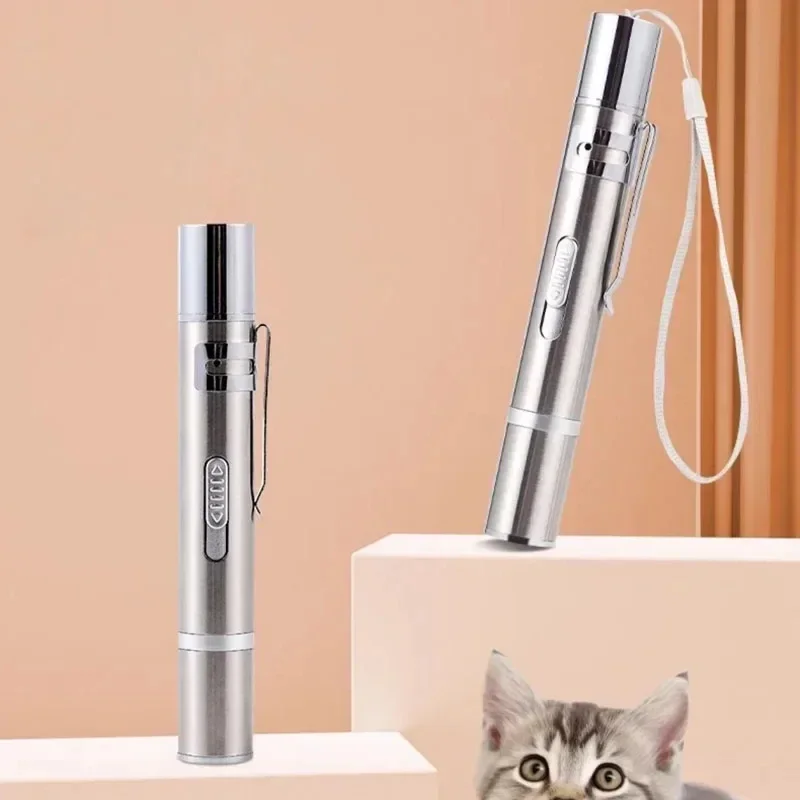 USB-rechargeable-laser-cat-teaser-stick-multi-pattern-cat-toy-laser-cat ...