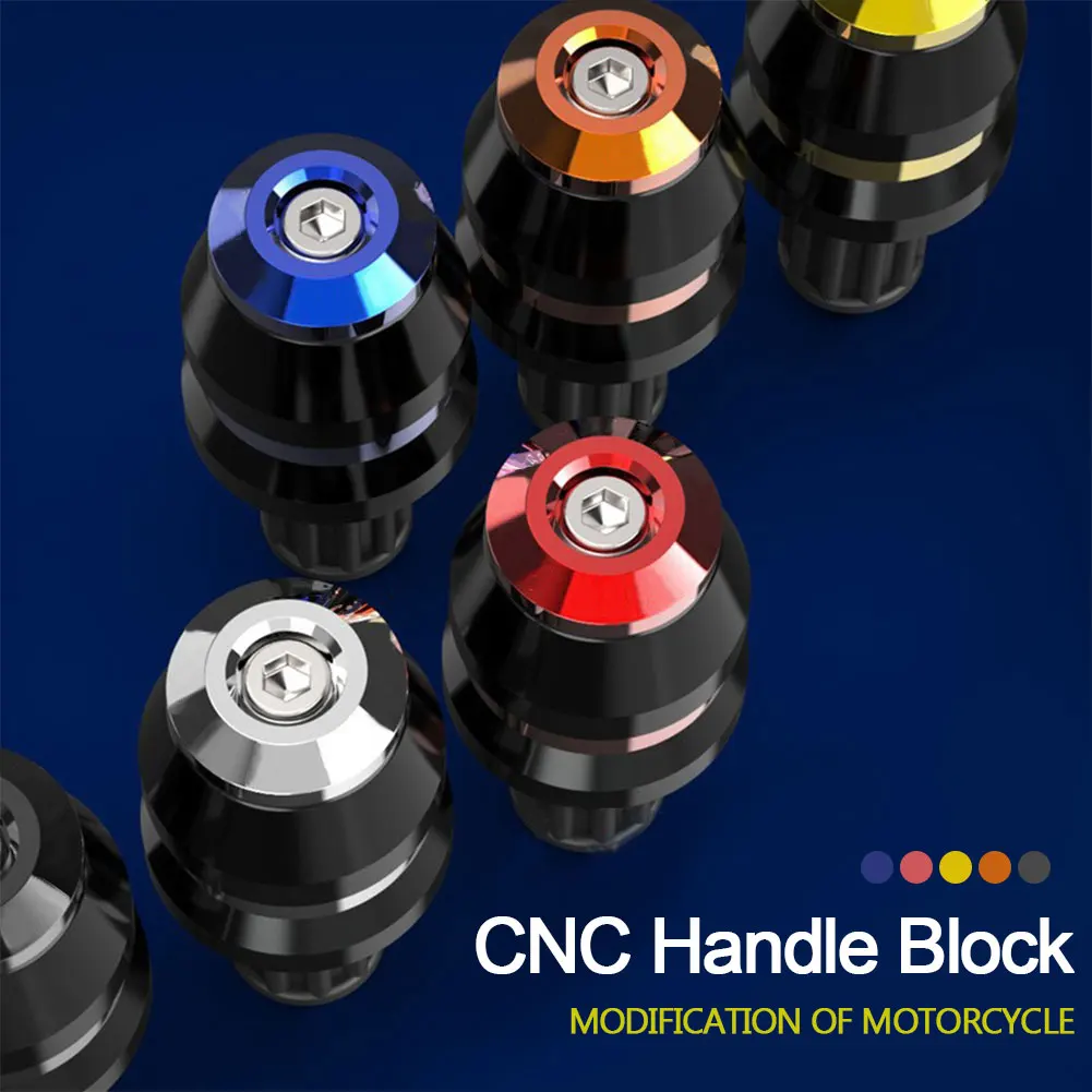 2PCS-Universal-Motorcycle-Handlebar-End-Grips-CNC-Aluminum-Handle-Bar ...