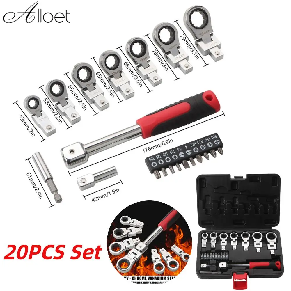 20pcs-Torque-Wrench-Set-Interchangeable-Heads-Ratchet-Wrench-Set ...