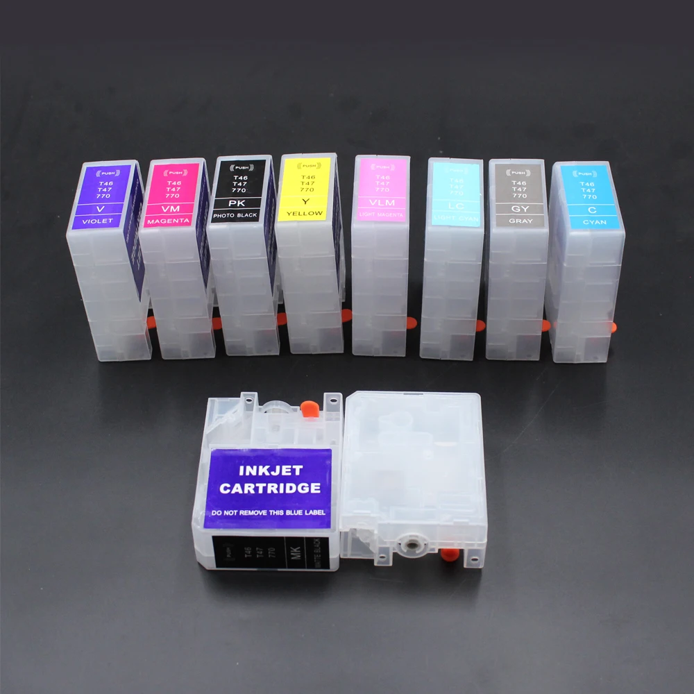 T47A1-T47A9 P700 Refill Ink Cartridge No Chip For Epson Surecolor SC ...
