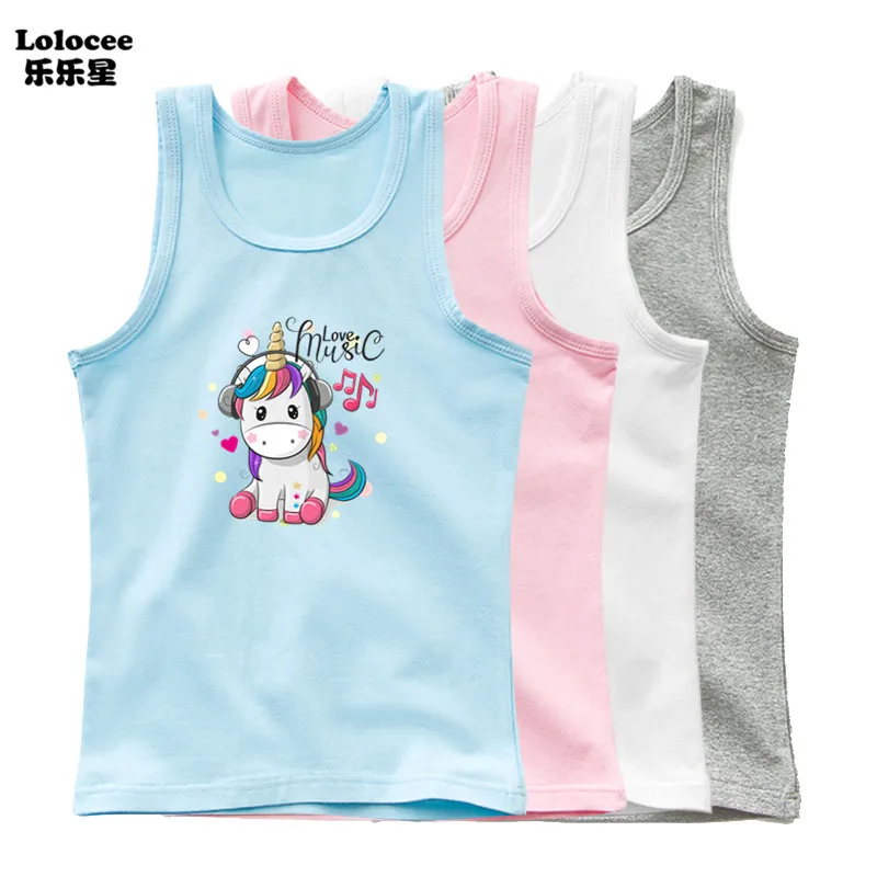 Kawaii-Girls-Singlet-Cute-Unicorn-printed-Girls-Tank-Tops-Kids ...