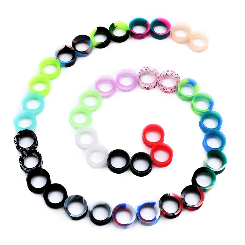 Soft-Silicone-Ear-T-neis-e-Plugs-Set-Body-Piercing-Maca-Ear-Gauges ...
