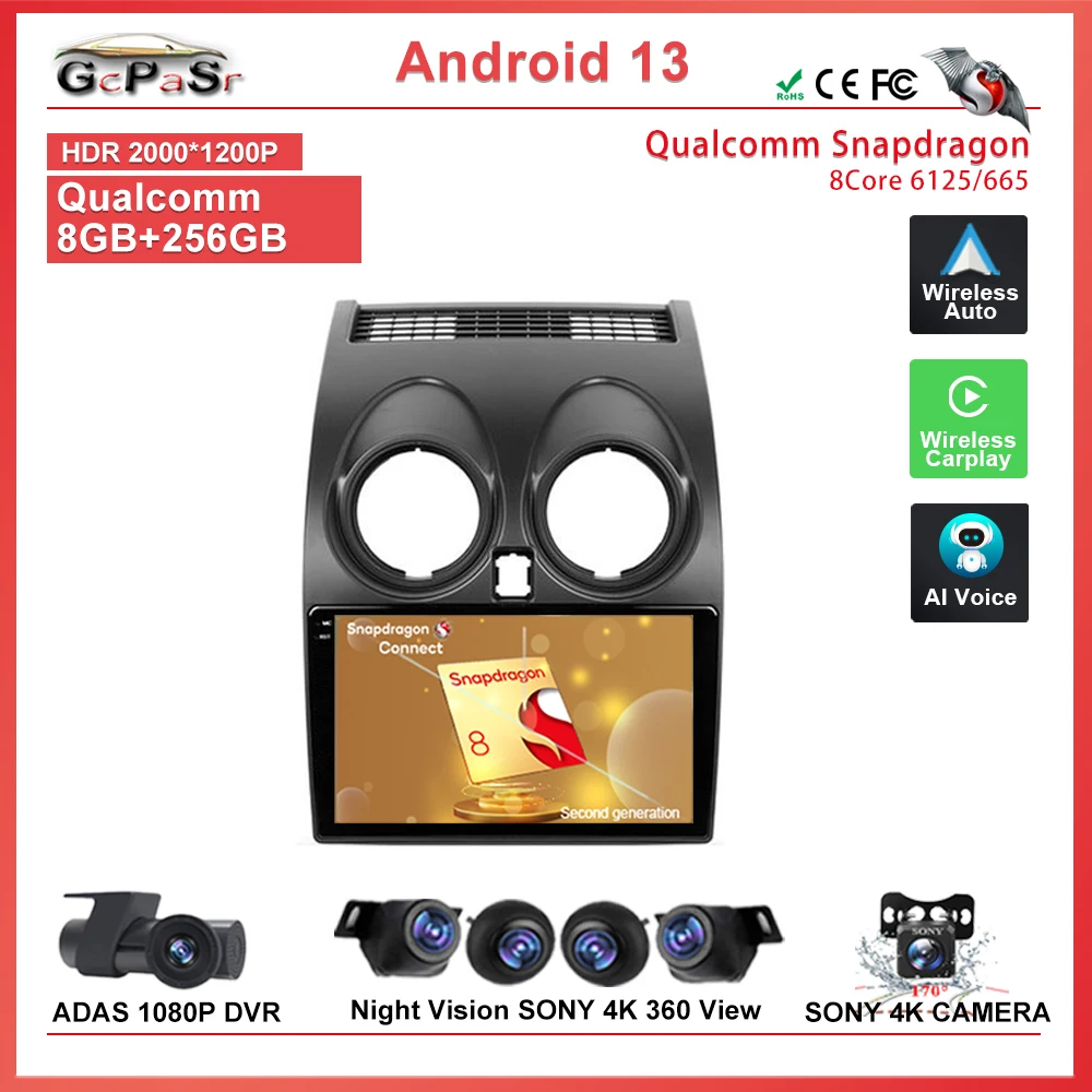 Qualcomm-Radio-Multimedia-con-GPS-para-coche-reproductor-con-Android-13 ...