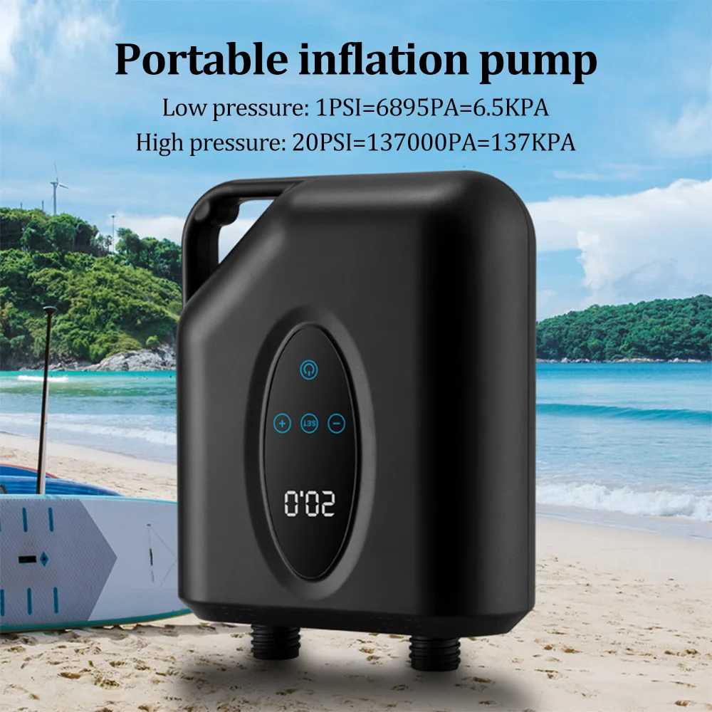 Electric-Inflator-Pump-Car-Inflator-Pump-Outdoor-Tent-SUP-Paddle-Air ...