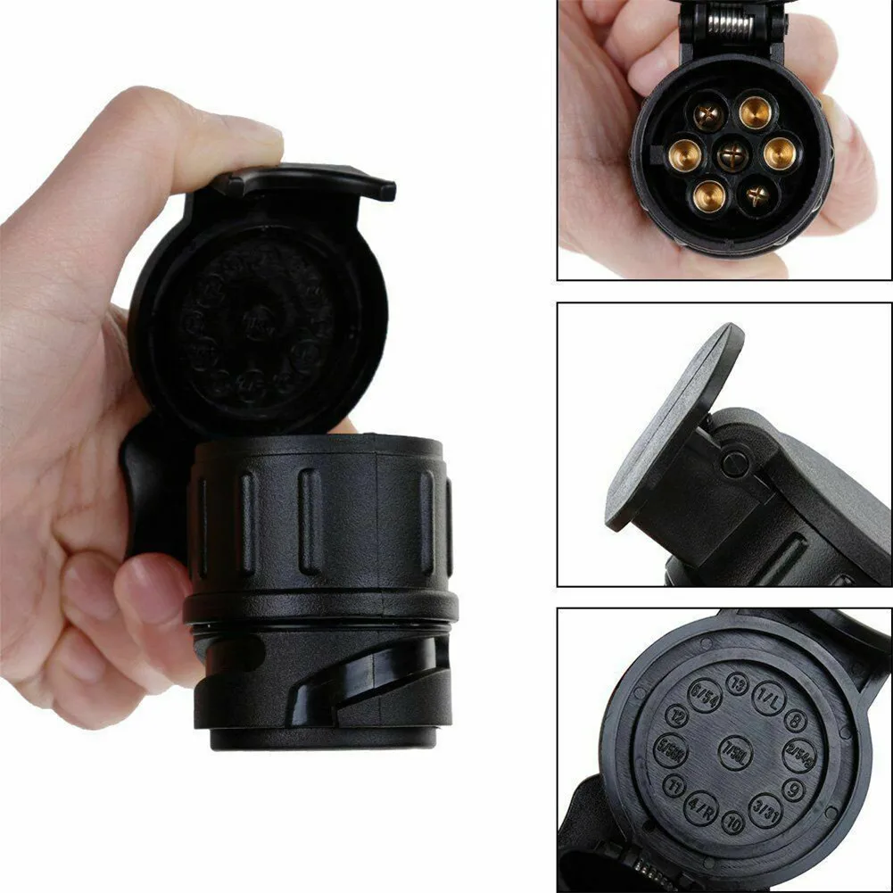 13-pole-To-7-pin-Hole-European-RV-Tractor-Power-Plug-Interface ...