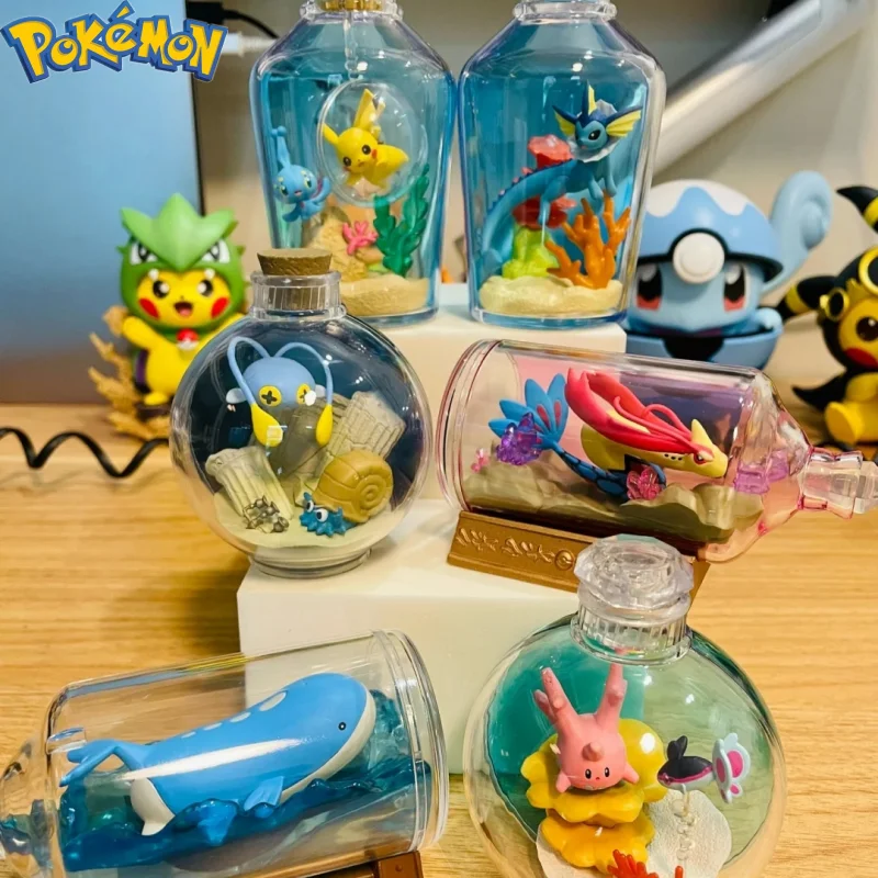 Pokemon Figure Milotic Wailord Vaporeon Manaphy Pikachu Aqua Bottle ...