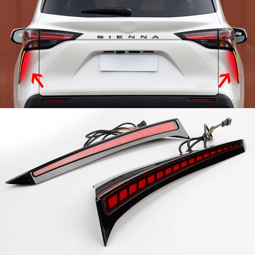 Okeen 1 Pair Led Tail Light For Toyota Sienna 2021 2022 Driving Turn ...