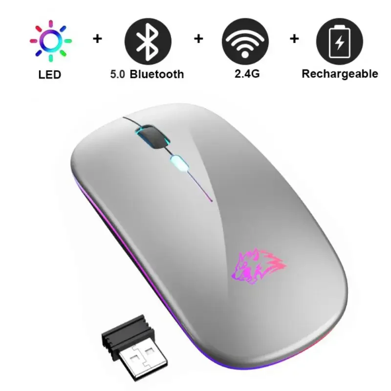 Silent-Wireless-Mouse-PC-Computer-Mouse-PC-Gamer-Ergonomic-Optical ...