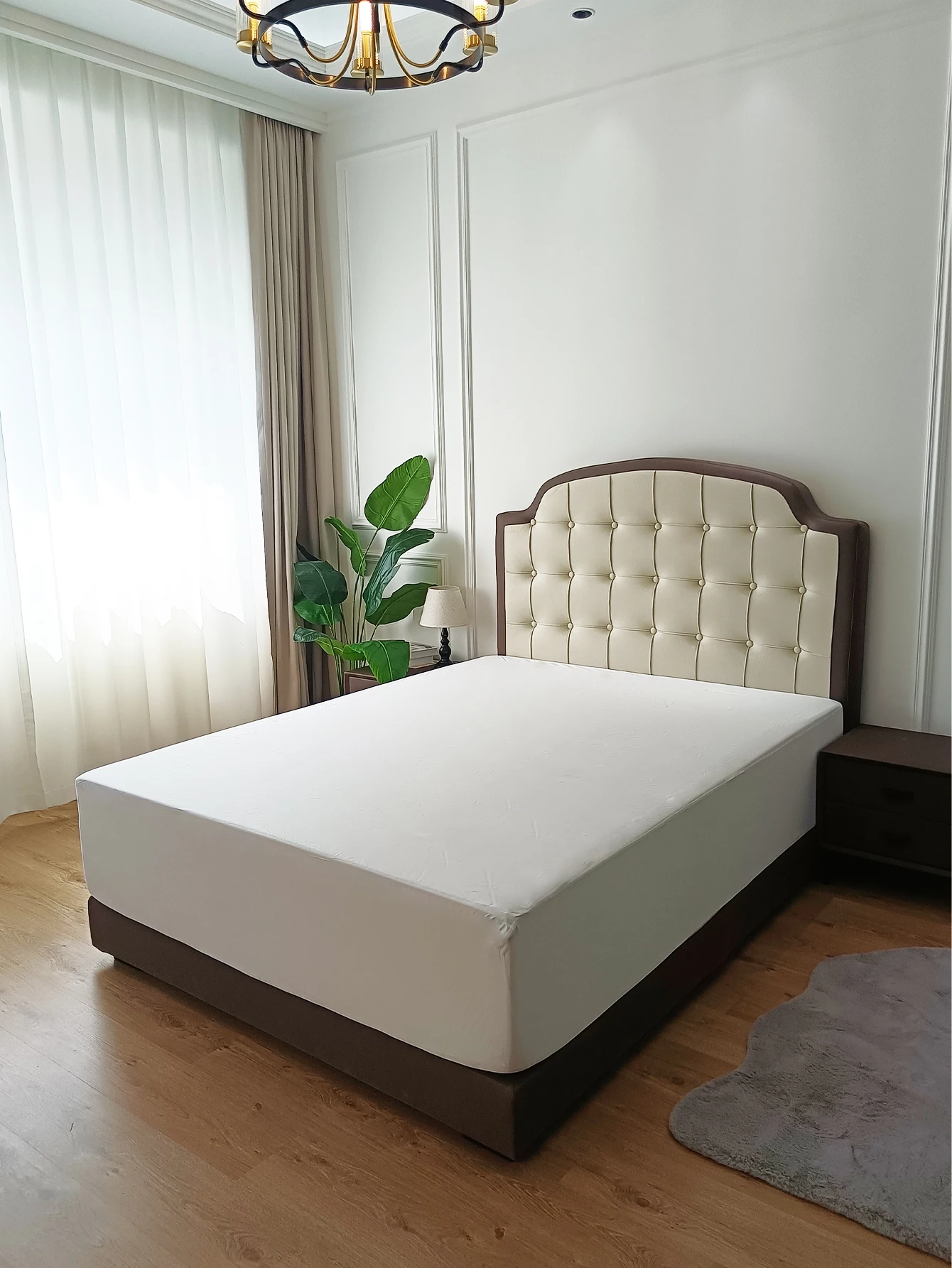 Protector-de-colch-n-impermeable-funda-de-cama-silenciosa-suave-lavable ...
