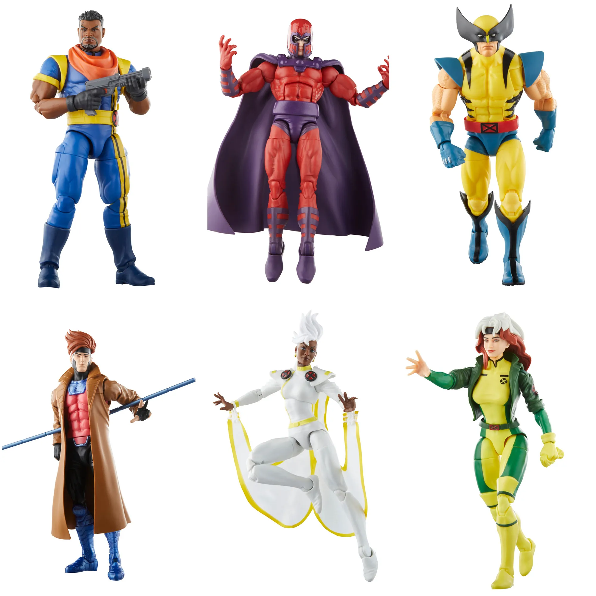 Marvel Legends Retro X-Men 97 Bishop Magneto Rogue Gambit Wolverine ...