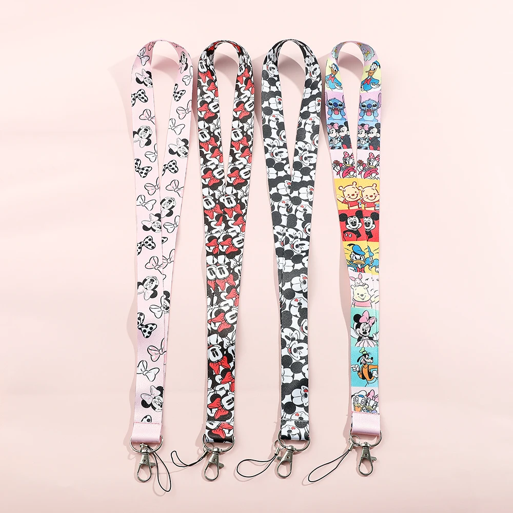 Mickey-Mouse-Lanyard-Donald-Duck-Phone-Rope-ID-Badge-Holder-Stitch ...