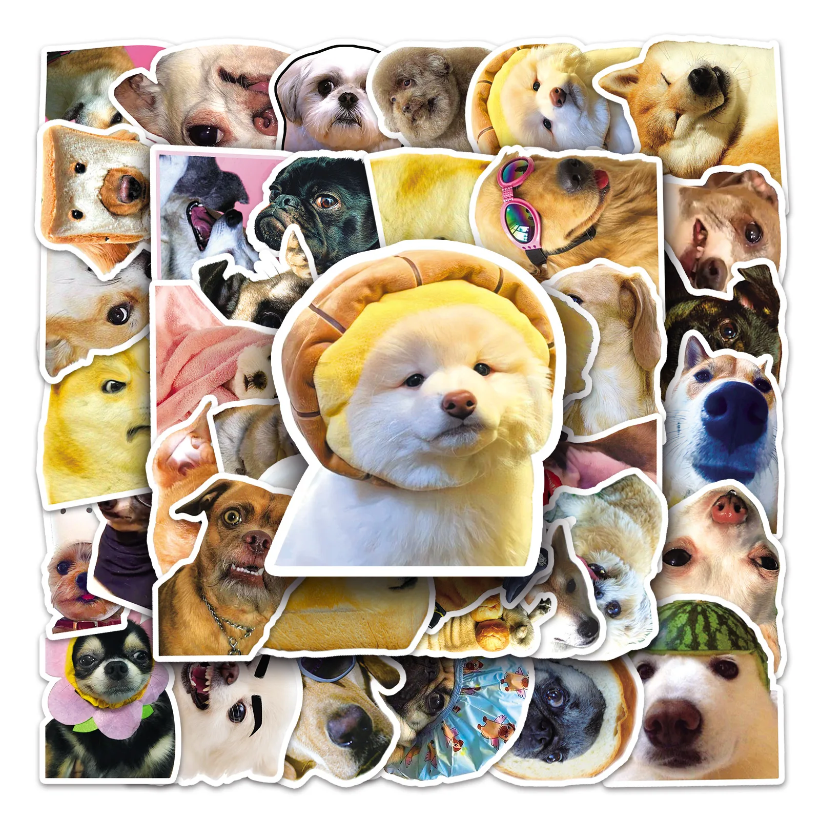 10-30-50pcs-Dog-Funny-Graffiti-Sticker-Cute-Animal-Scrapbook-Diy-Mobile ...