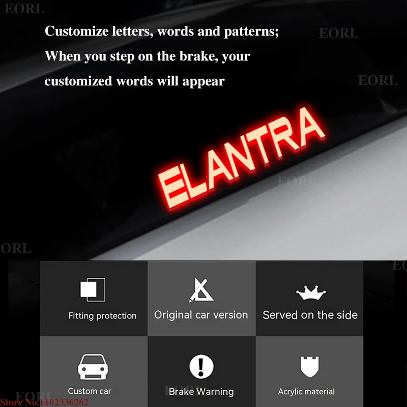 For-BYD-E5-2000-2023-Automobile-brake-light-decorative-plate-Customized ...