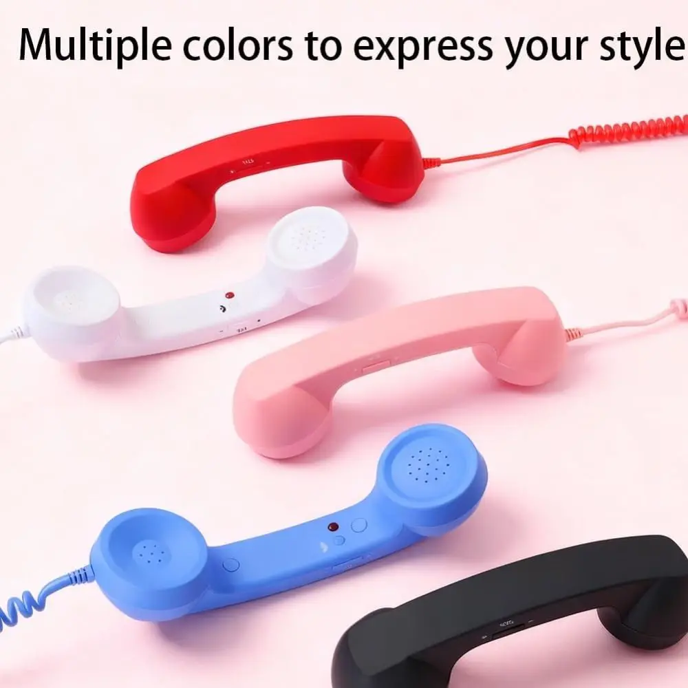 with Microphone Phone Handset Telephone Style Type-C Landline Handle ...