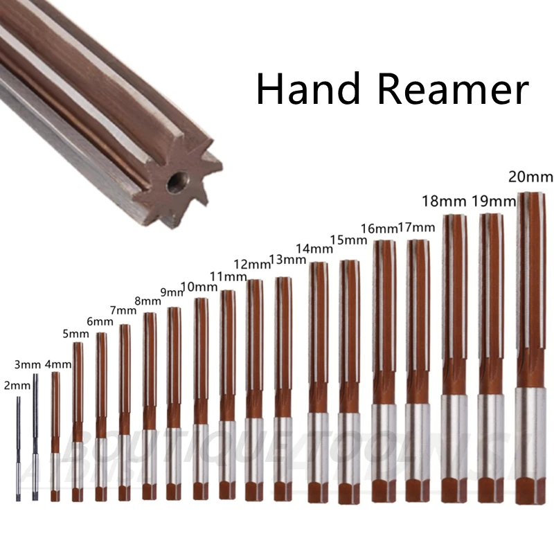 Hand Reamer D2-20mm 2.5/3.5/4.5/5.5/6.5/7.5/8.5mm 5/7/10/17pcs CNC Tool ...