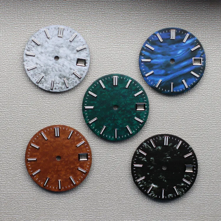 Snowflake Pattern Dial Green Luminous Modified Dial 28.5mm SKX007 NH35 ...