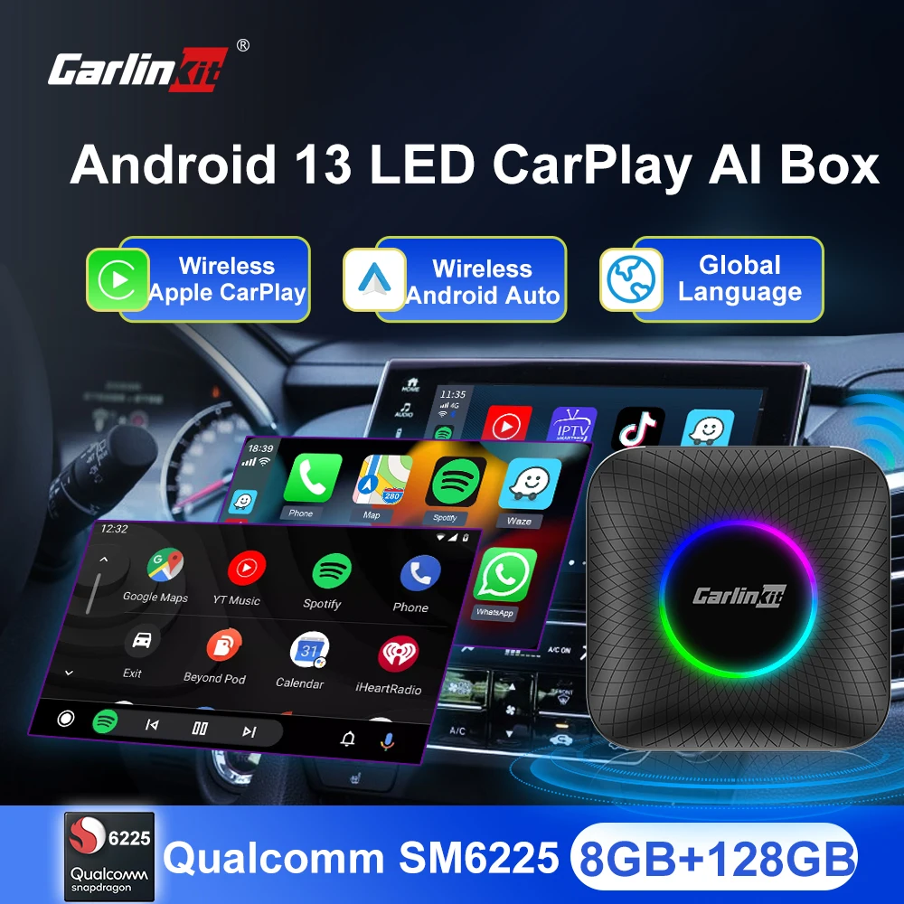 CarlinKit-8G-128G-CarPlay-Ai-Box-LED-Android-13-Wireless-Android-Auto ...