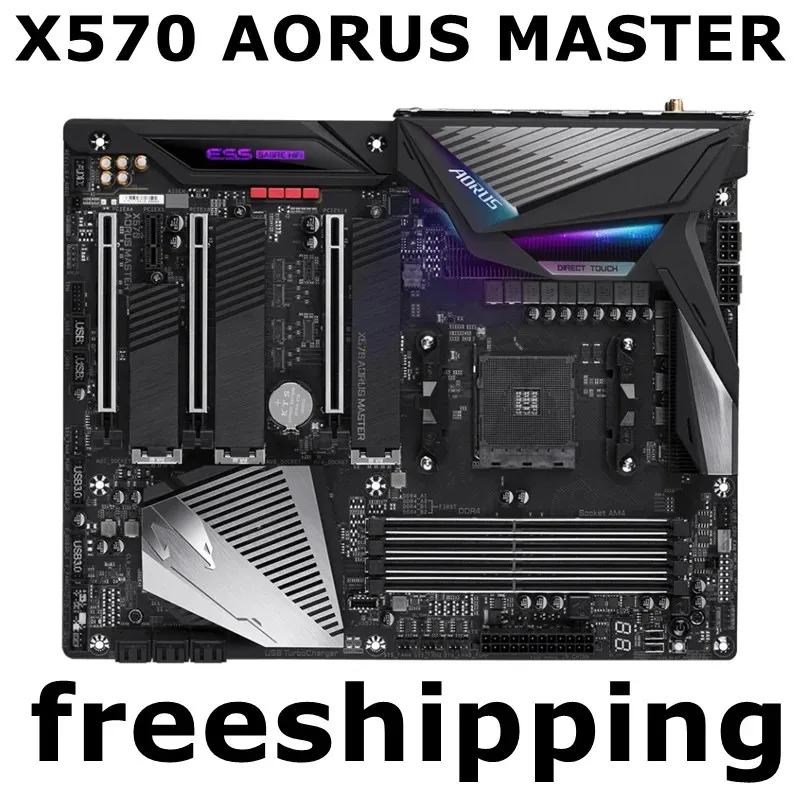 For-Gigabyte-X570-AORUS-MASTER-Motherboard-128GB-AM4-DDR4-ATX-X570 ...