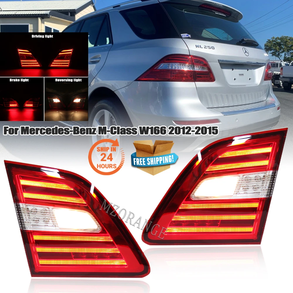 Inner-LED-Tail-Light-For-Mercedes-Benz-W166-Rear-Lamp-Taillight-For ...