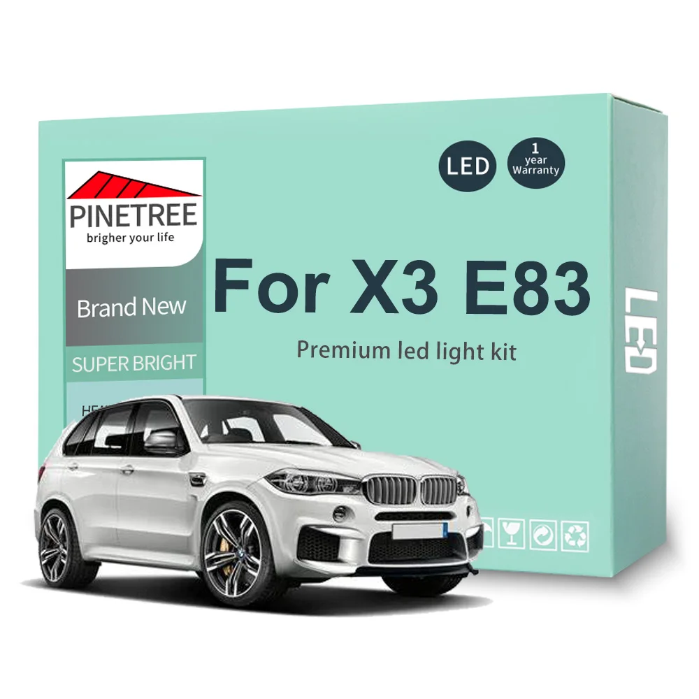 15Pc-Led-Interior-Light-Kit-For-BMW-X3-E83-2004-2010-LED-Dome-Map-Door ...