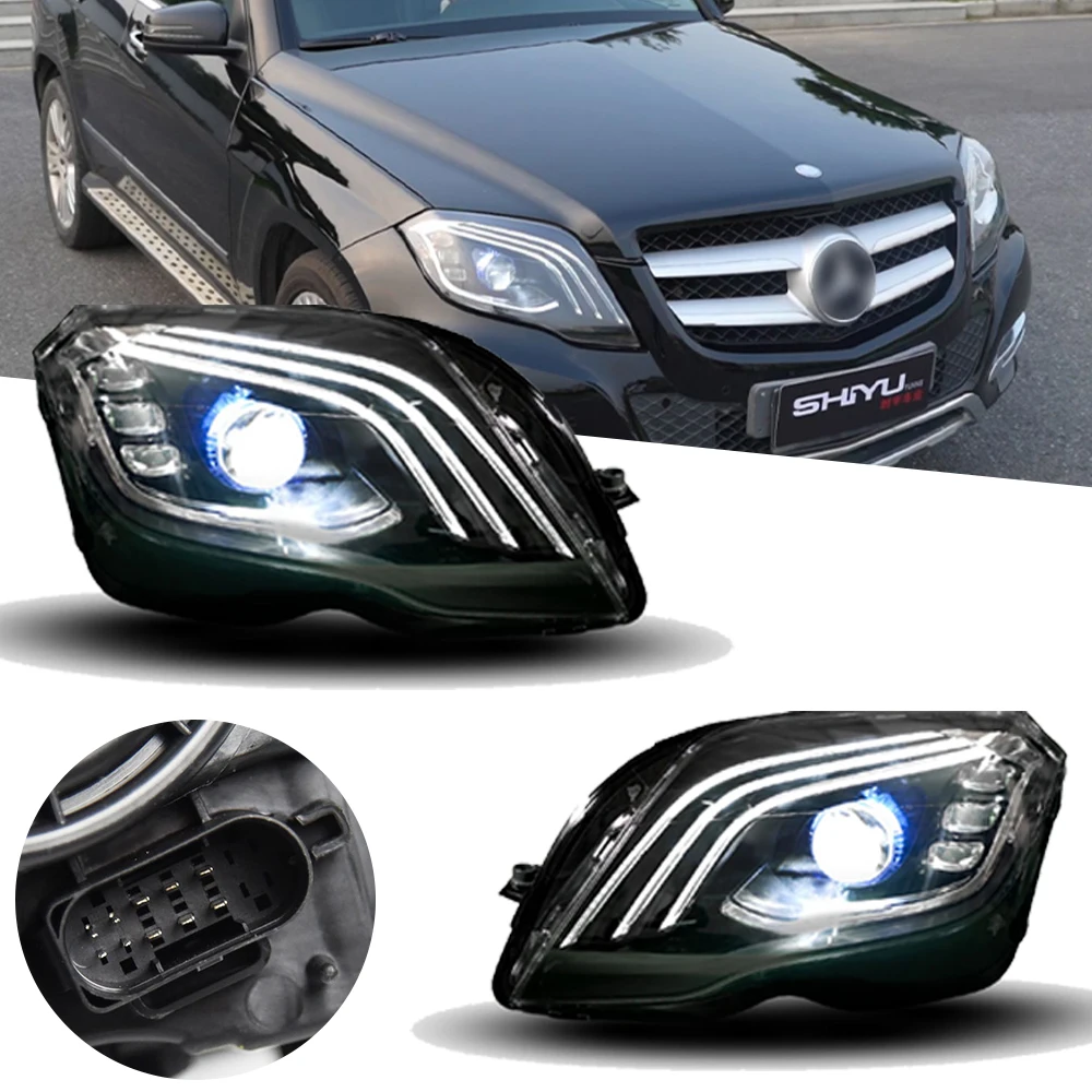 Car-Styling-Headlights-for-Benz-GLK-GLK200-GLK260-GLK300-LED-Headlight ...